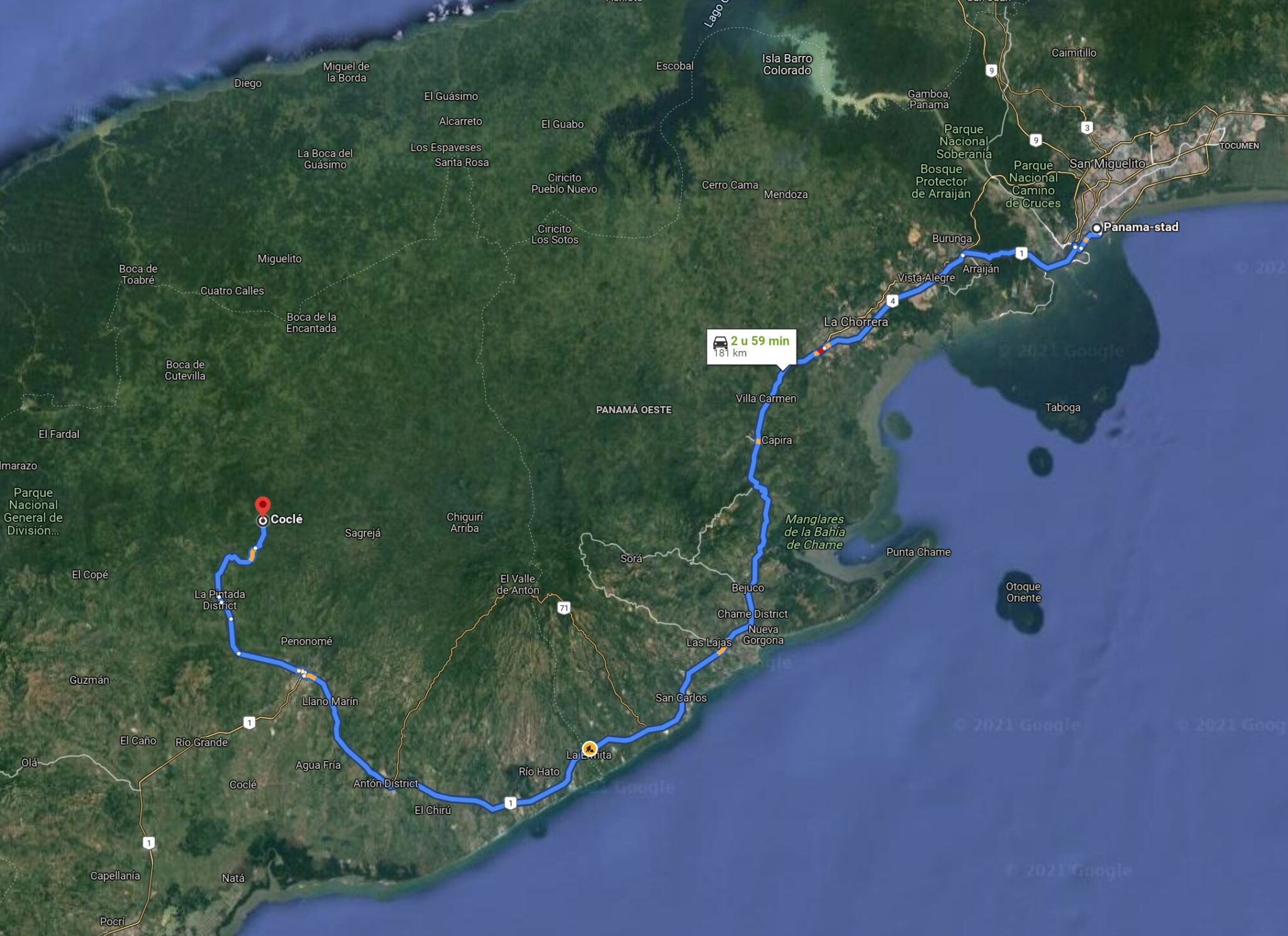 Location - Reserva Santa Fe - PanamaReserva Santa Fe – Panama